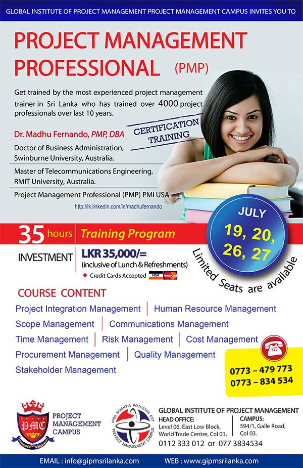 PMP: Project Management Professional - Programmes - Global Institute of ...